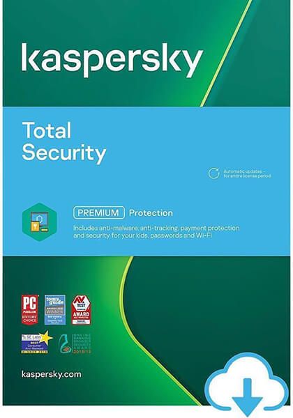 Kaspersky Total Security (1user/2yr) Ελληνικό card - Lagonika.gr